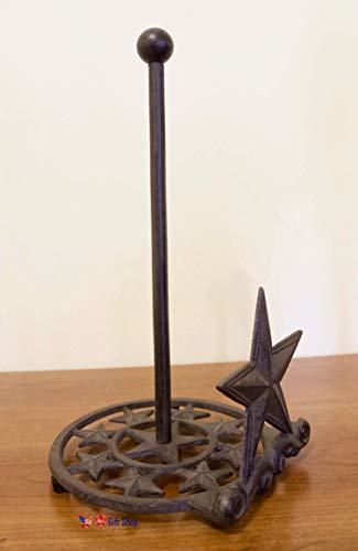 Metal Star Country Rustic Paper Towel Holder