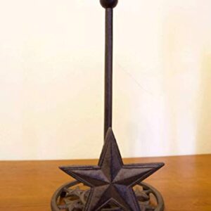 Metal Star Country Rustic Paper Towel Holder