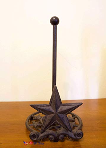 Metal Star Country Rustic Paper Towel Holder