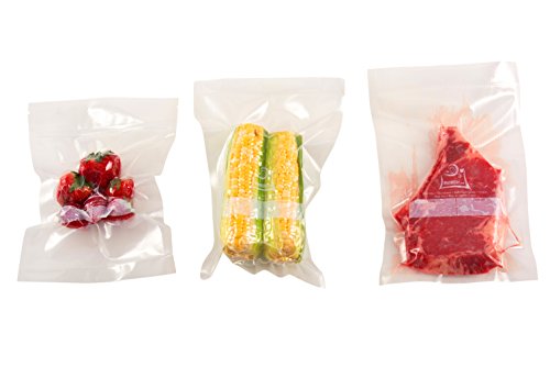 100 Vacuum Sealer Bags: Quart Size (8" x 12") by OutOfAir Works with FoodSaver & Other Machines - 33% Thicker BPA Free, Commercial Grade, 8 x 12 inches