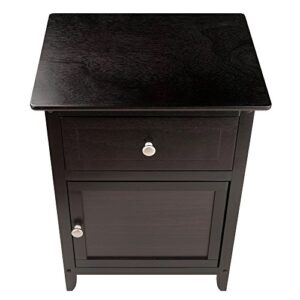 Winsome Eugene Accent Table, 18.9 inches, Espresso