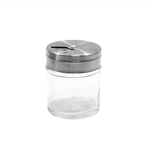 Tablecraft Glass Jar with Rotating Top, 3 oz.