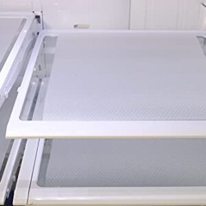 Clear Refrigerator Liners for Shelves Washable – 9 pc Customizable Washable Refrigerator Liners, Shelf Liners for Glass Shelves