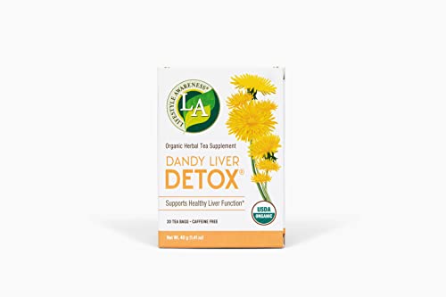 Lifestyle Awareness Teas, Caffeine Free Dandy Liver Detox Tea, 20 Count