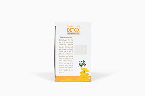 Lifestyle Awareness Teas, Caffeine Free Dandy Liver Detox Tea, 20 Count