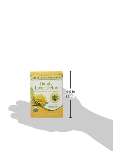 Lifestyle Awareness Teas, Caffeine Free Dandy Liver Detox Tea, 20 Count