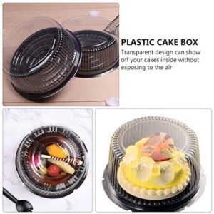 Cheesecake Carrier 20pcs Single Dome Boxes Plastic Individual Cupcake Container Muffin Dome Holders Cases Boxes Cups for Cupcakes Muffins Mooncake 6inch Tall Layer Cake Carrier