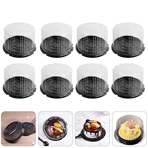 Cheesecake Carrier 20pcs Single Dome Boxes Plastic Individual Cupcake Container Muffin Dome Holders Cases Boxes Cups for Cupcakes Muffins Mooncake 6inch Tall Layer Cake Carrier