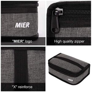 MIER 2 Compartment Lunch Bag Small Lunch Box Bundle