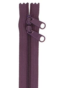 byannie zip40-240 40″ zipper, eggplant