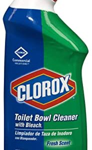 CloroxPro Commercial Solutions, Clorox Manual Toilet Bowl Cleaner with Bleach, Automatic Toilet Cleaner, Fresh Scent, 24 Ounces (Pack of 12) - 00031