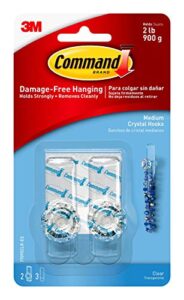 command 17095clr-es crystal hook, medium, 0, 2 count