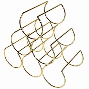 gold wine rack – wire wine rack – bar cart decor – bar cart accessories – wine racks countertop – gold kitchen accessories – table top wine rack – freestanding wine rack – modern century wine rack