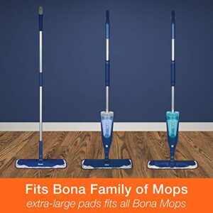 Bona Microfiber Pad 3-Pack includes Dusting, Cleaning, and Deep Cleaning Pad, for Hardwood and Multi-Surface Floors, fits Bona Family of Mops