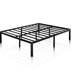 ZINUS Van 16 Inch Metal Platform Bed Frame / Steel Slat Support / No Box Spring Needed / Easy Assembly, Queen