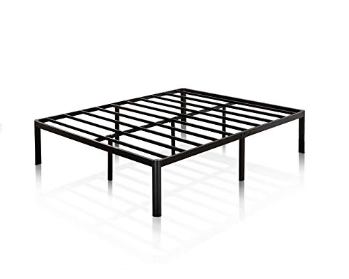 ZINUS Van 16 Inch Metal Platform Bed Frame / Steel Slat Support / No Box Spring Needed / Easy Assembly, Queen