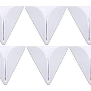 FGen 6pcs Wall Paste Does Not Fall Off Firmly Triangle Type Self-Adhesive Towel Hook