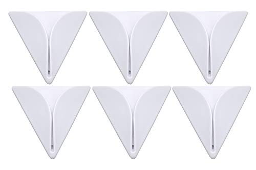 FGen 6pcs Wall Paste Does Not Fall Off Firmly Triangle Type Self-Adhesive Towel Hook