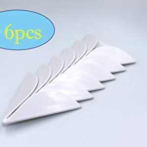 FGen 6pcs Wall Paste Does Not Fall Off Firmly Triangle Type Self-Adhesive Towel Hook