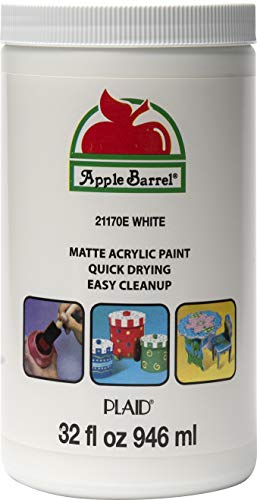 Apple Barrel White Paint 32 Fl Oz (Pack of 1)