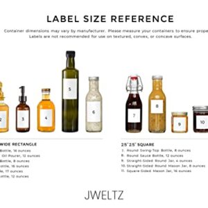 Jweltz 116 Coffee Syrup Labels - Preprinted Custom Coffee Station Stickers for Organization - Includes 86 Minimalist Syrup Dispenser Labels, 30 Coffee Bar Labels - Stainproof & Waterproof