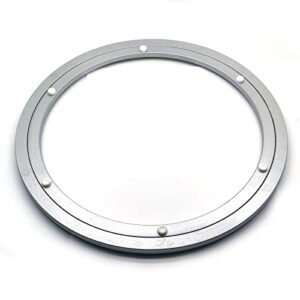 turntable bearings rotating bearing plate,susenya heavy duty swivel plate,round lazy susan,aluminum rotating bearing turntable,16 inch lazy susan hardware,large lazy susan,450 lbs capacity,silver,1p