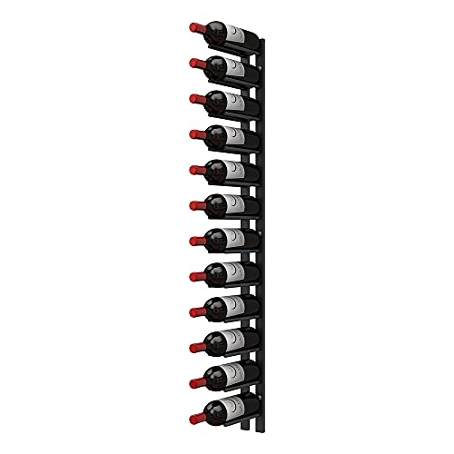 Ultra Wine Racks Cork Out Wall Mounted Wine Racks (4 Foot, Matte Black)