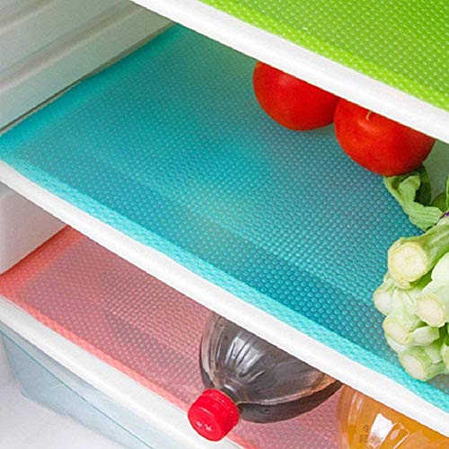 10 Pcs Refrigerator Liners,Washable Mats Covers Pads,Home Kitchen Gadgets Accessories Organization for Top Freezer Glass Shelf Wire Shelving Cupboard Cabinet Drawers Essentials