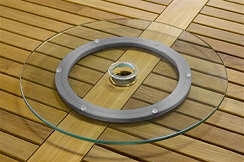 BlueNatHxRPR 10" (250MM) Inch Lazy Susan Base Only Lazy Susan Bearing Only Rotating Turntable Bearing Round Table Swivel Base for Glass Granite or Wood Kitchen Ding Table