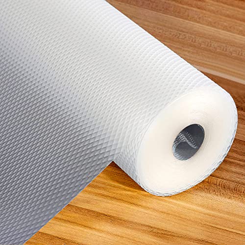 Shelf Liner Kitchen Cabinet Liners，Non-Adhesive Shelf Liner, 17.7 in x16.4 ft EVA, Washable Oil-Proof Non-Slip Cabinet Liner, Refrigerator Liner,Drawer Liner for Kitchen,Storage, Cupboard Liner