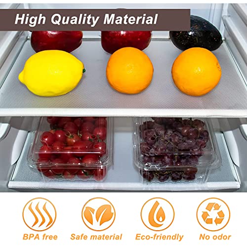 Shelf Liner Kitchen Cabinet Liners，Non-Adhesive Shelf Liner, 17.7 in x16.4 ft EVA, Washable Oil-Proof Non-Slip Cabinet Liner, Refrigerator Liner,Drawer Liner for Kitchen,Storage, Cupboard Liner