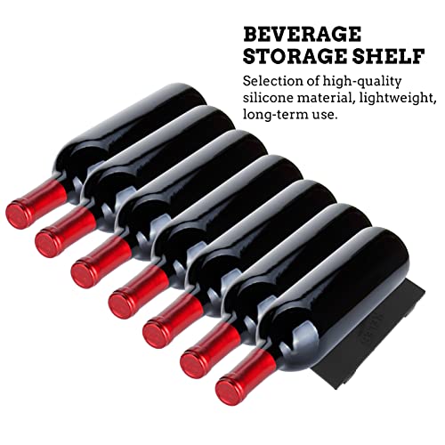 Fridge Monkey Mat Silicone Bottle Stacking Mat Beer Can Stacker 2Pcs Wine Bottles Holder for Kitchen Cabinet Refrigerator Storage Rack