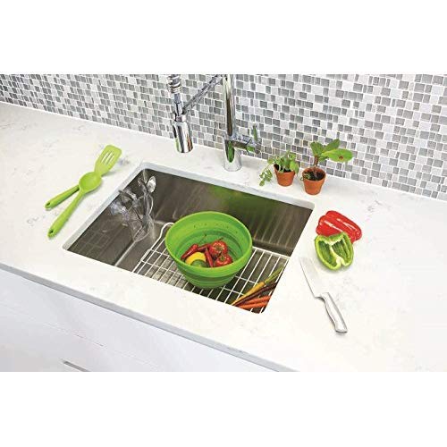 Better Houseware in-Sink Cutlery Holder, Large, Clear