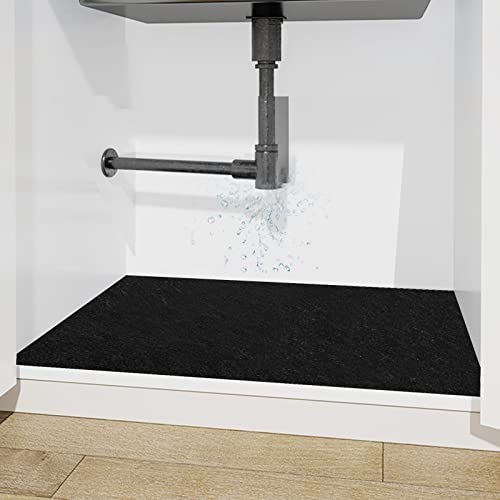 Under Sink Mat Liner,Waterproof Cabinet Protector for Kitchen and Bathroom,Anti Slip, Waterproof, Easy to Cut, Easy to Clean and Quick Dry ((24" x 29"))