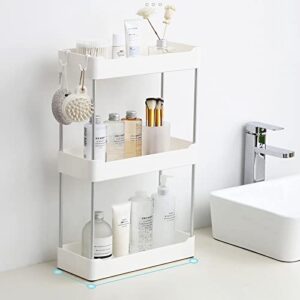 3 tier bathroom organizer countertop perfume makeup organizer cosmetics storage display rack vanity tray dresser for bathroom/wash gargle/kitchen/desktop/windowsill (white)