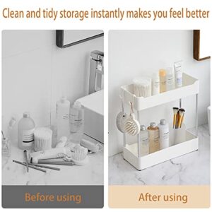 3 Tier Bathroom Organizer Countertop Perfume Makeup Organizer Cosmetics Storage Display Rack Vanity Tray Dresser for Bathroom/Wash Gargle/Kitchen/Desktop/Windowsill (White)