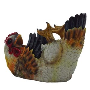 Drinking Chicken Wine Bottle Holder Statue for Country Farm Kitchen Decor Tabletop Wine Stands & Racks and Decorative Collectible Hen Gifts for Farmers