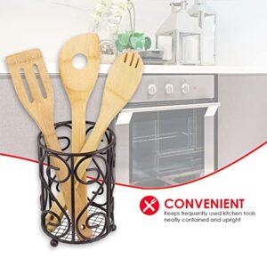 Home Basics Scroll Collection Cutlery Holder