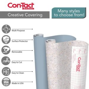 Con-Tact Brand Duo-Packs Creative Covering DIY Shelf-Adhesive Vinyl Drawer and Shelf Liner, 18"" x 16', 2 Pack (Terrazzo Blush / Ocean Blue)