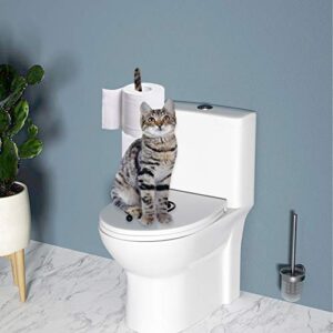 oUUoNNo Funny Cat Paper Towel Holder Standing Cat Toilet Paper Towel Dispenser for Kitchen Table Bathrooms Cat Decorations for Home Tissue Toilet Roll Orgainzer