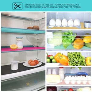 60 Pcs Refrigerator Liners Washable Refrigerator Shelf Liners Waterproof Refrigerator Mats Home Kitchen Gadgets Covers Pads for Drawer Cabinet Freezer Glass Shelf Wire Shelving Cupboard