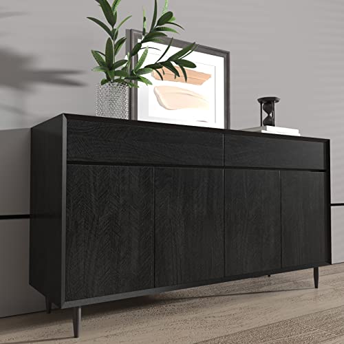 VIOPVERY Contact Paper 15.7"x393" Wood Wallpaper Peel and Stick Black Wood Grain Wall Paper Waterproof Easily Removable Self-Adhesive Film Wall Covering for Kitchen Countertop Cabinet Shelf Liner