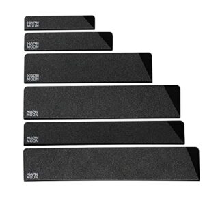 6-piece universal knife guards set,knife edge guards are abs plastic and bpa-free felt lining,more durable,non-bpa,food safety. the knife cover is chef’s gift first choice- knives not included