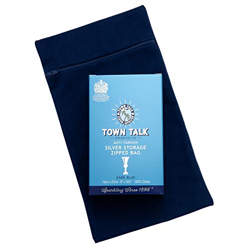 Anti-tarnish Zipped Silver Storage Bag by Town Talk (6" x 10 1/2")