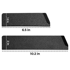 Alpen Edge Knife Guards 6.5" x 1.8" & 10.2" x 2" ABS Plastic/Felt Lined/BPA Free Universal Blade Cover Guards for Chef and Kitchen Knives, 2 PCS, Knives Not Included