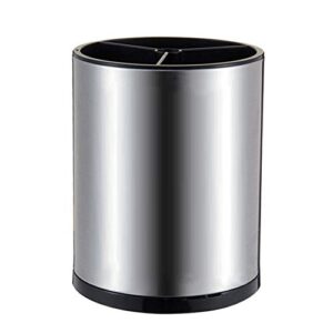 wskc stainless steel rotating utensil holder, 6.2l x 6.2w x 8h