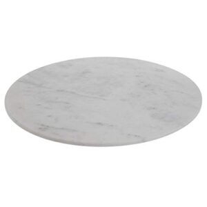 White Marble Lazy Susan - 15"Dia x 1 3/4"H