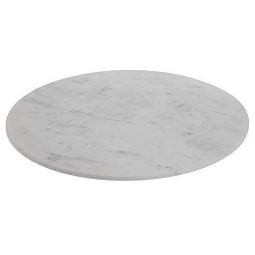 White Marble Lazy Susan - 15"Dia x 1 3/4"H