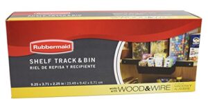 rubbermaid pantry organization shelf track and bin