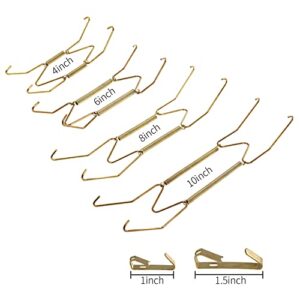 Bettli 20 Pack Plate Hanger 4 6 8 10 Inches Wall Plate Hangers Decorative Wire Plate Hanger with 20 Wall Hooks 30LB 50LB